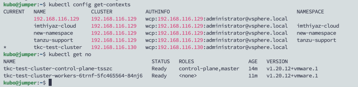 Deploy Tanzu Kubernetes Cluster on vSphere with Tanzu