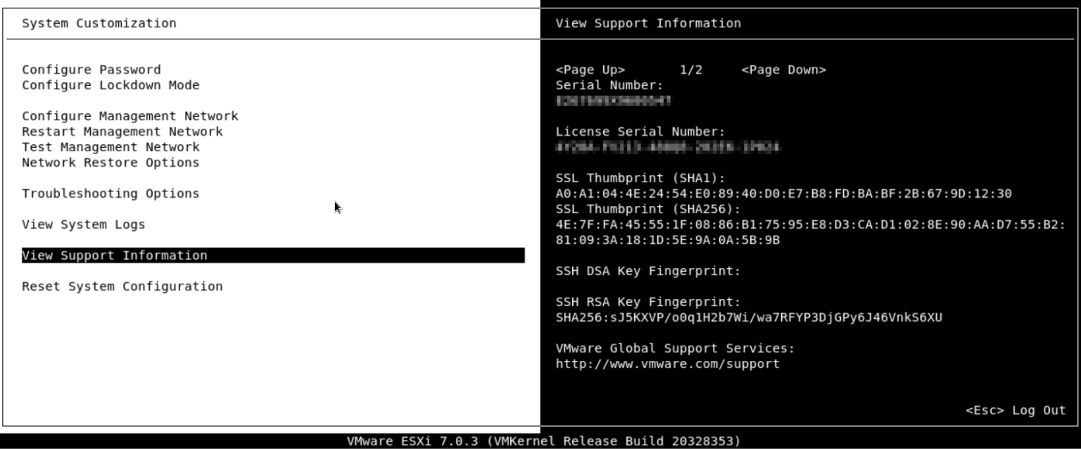 Retrieve ESXi Host SSH RSA Key Fingerprints and SSL Thumbprints - Mohamed Imthiyaz