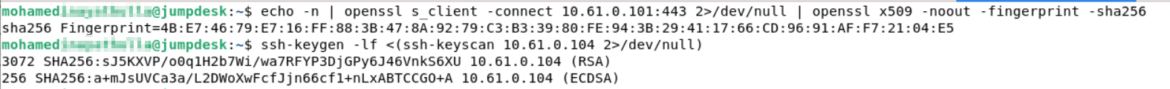 Retrieve ESXi Host SSH RSA Key Fingerprints and SSL Thumbprints - Mohamed Imthiyaz