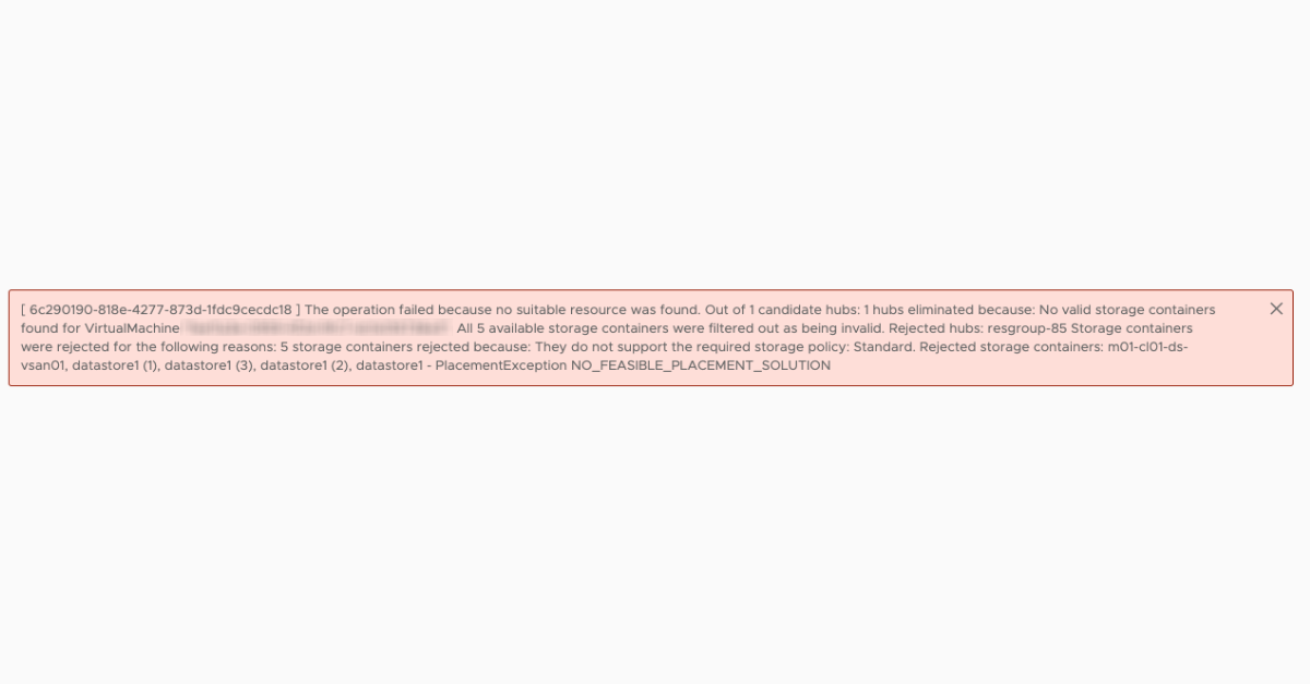 How To Fix The No Valid Storage Containers” Error When Editing A Vm In Vcloud Director