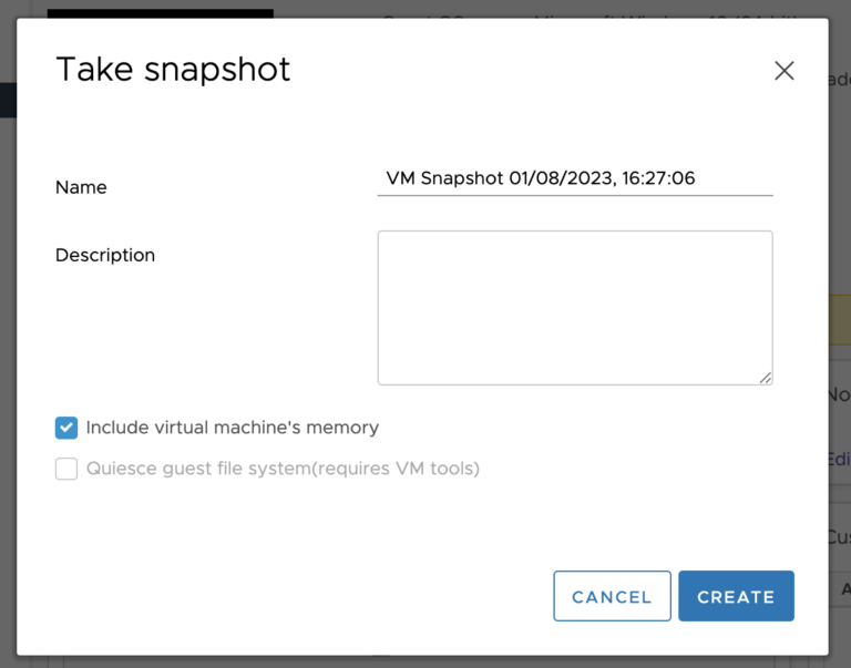 VM Snapshot via PowerCLI in vCenter - Mohamed Imthiyaz